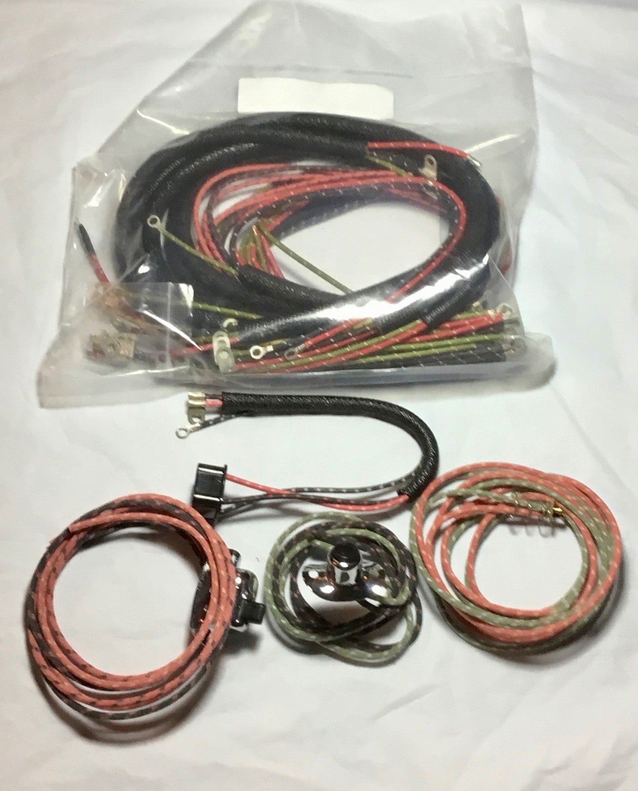 Harley Panhead 1961-64 Wiring Harness W/ Wired Lamp Harnesses & Switch ...