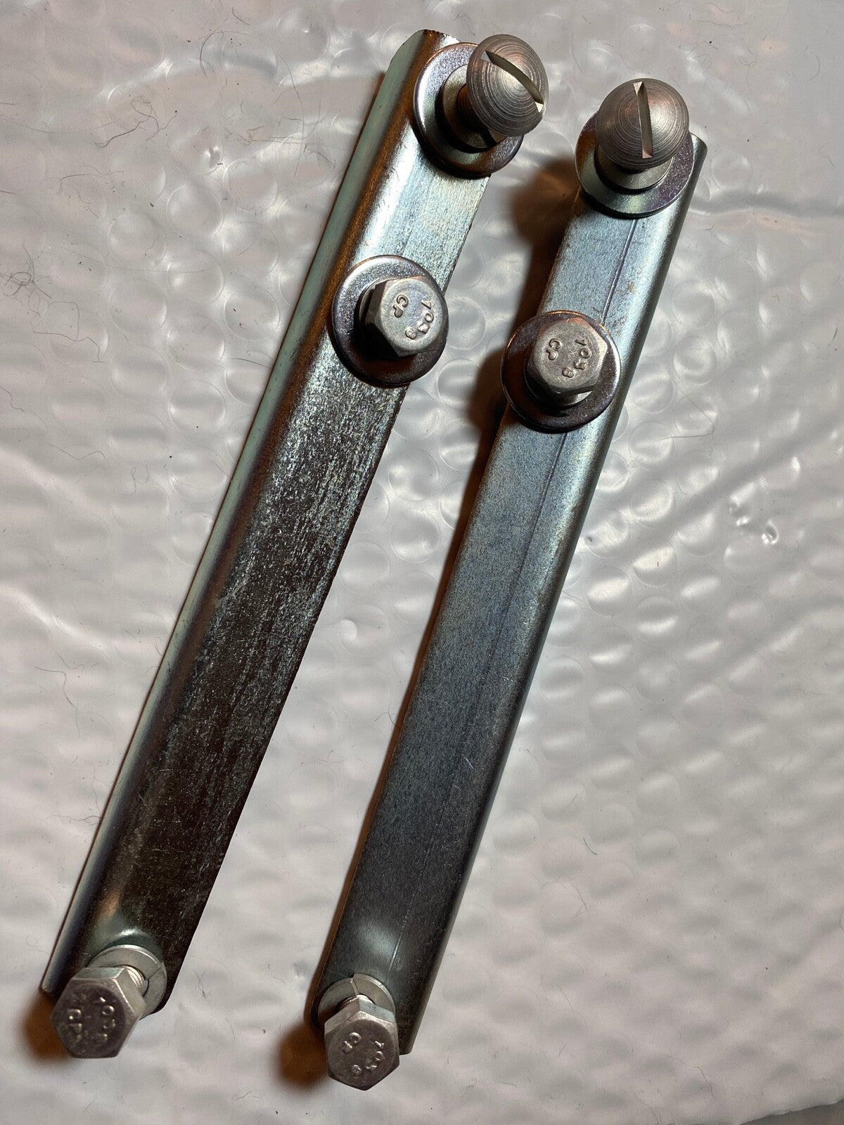 Harley Panhead Shovelhead Windshield Mounting Brackets w/ CP Bolts 194 ...