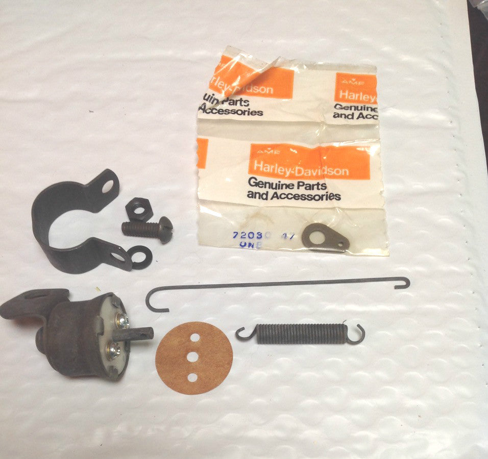 Harley Hummer Deluxe Brake Light Switch Kit 1948-1962 W/ Spring Clip ...