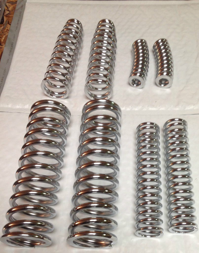 Harley Chrome Springer Fork Spring Kit Knucklehead WL WLA Servi 36-57 ...